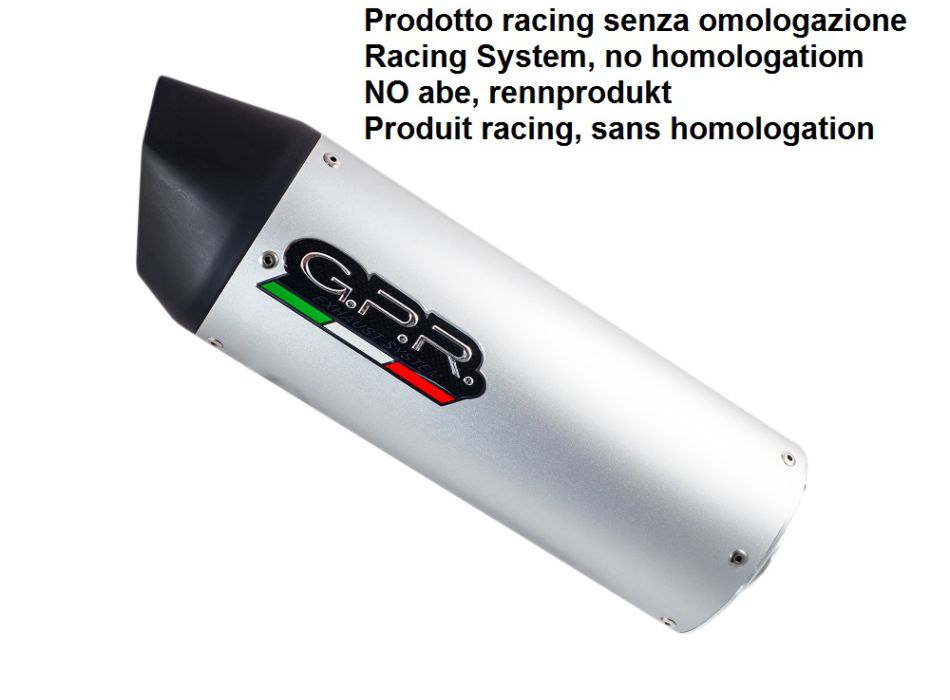 GPR exhaust compatible with Tuning TUNING 1980-2021, Furore alluminio ...