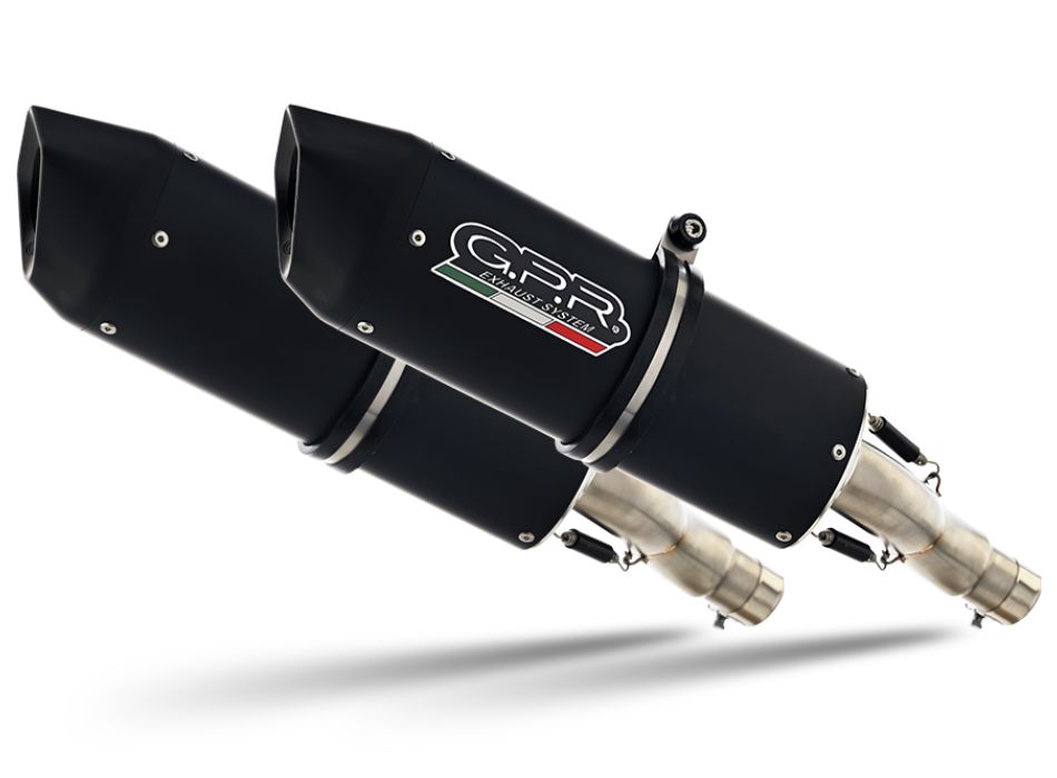 GPR exhaust compatible with Moto Guzzi Breva 750 2003-2009, Furore Nero ...